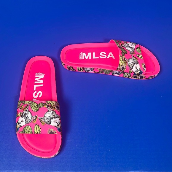 Melissa MLSA | Shoes | Melissa Mlsa Bright Alpaca Slides Sandals Shoes ...